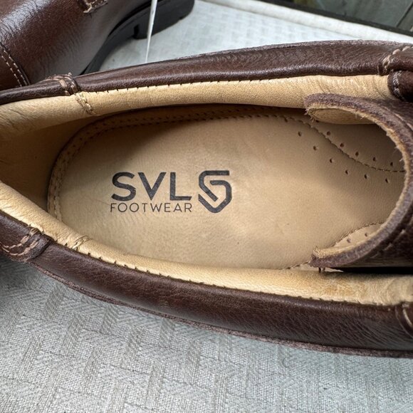 SVL | Shoes | Mens Size 9 Svl Footwear Brown Leather Oxford Shoes ...